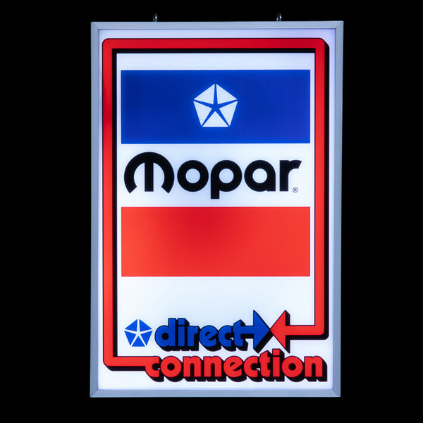 Mopar Direct Connection 24 Inch Backlit LED Lighted Sign - 1MPDCV02