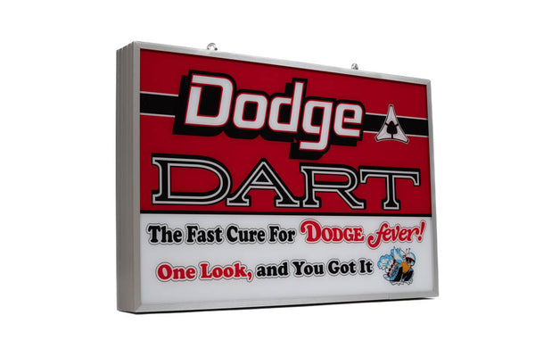 Dodge Dart Backlit Lighted Sign 24 x 16 Inch - DDART-01