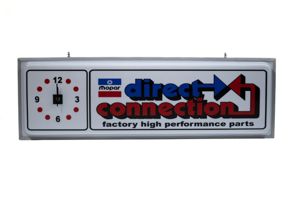 Mopar Direct Connection Clock 37 Inch Backlit LED Lighted Sign - 4MPDC01