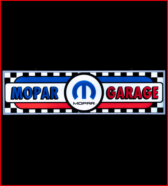 Mopar Garage 37 Inch Backlit LED Lighted Sign - 3MPGAR03