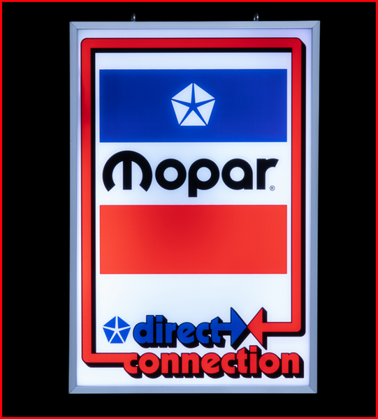 Mopar Direct Connection 24 Inch Backlit LED Lighted Sign - 1mpdcv02