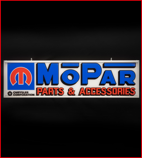 Mopar Parts and Accessories 37 inch backlit led lighted sign - 3MPART04