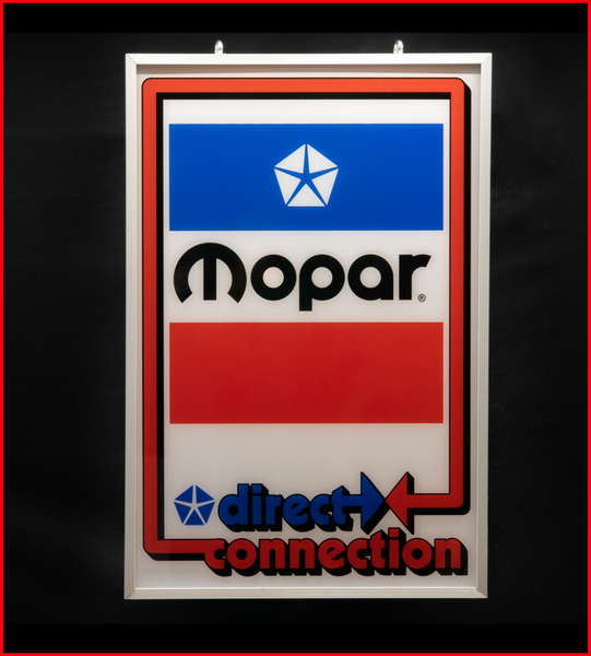 Mopar Direct Connection 24 Inch Backlit LED Lighted Sign - 1mpdcv02