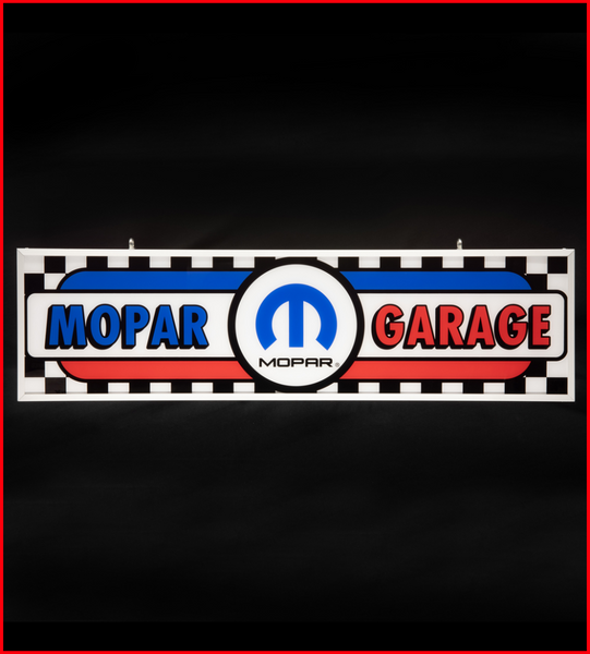 Mopar Garage 37 Inch Backlit LED Lighted Sign - 3MPGAR03